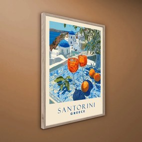 Tištěný obraz s rámem 50x70 cm Santorini – Styler