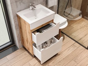 Lavedo Neo Wotan Oak 60 koupelnová skříňka s umyvadlem
