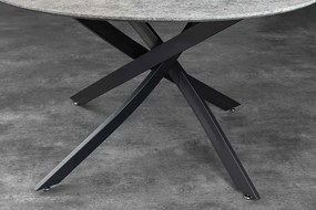 Kulatý jídelní stůl Pahukumaa 120 cm vzor šedý kámen