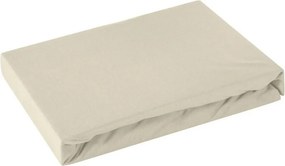 Design 91 Prostěradlo s gumičkou 180x200 béžové na vysokou matraci 30 cm 125 g/m2