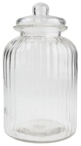 Skleněná dóza T&G Woodware Ribbed, 5,1 l