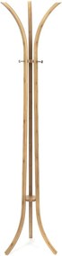Bambusový věšák na oblečení compactor bamboo - tříramenný 48 x 177 cm