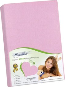 Bellatex Prostěradlo jersey Růžová 120x200 cm