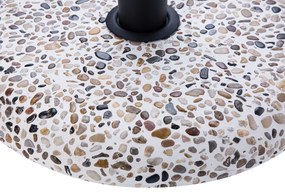 Stojan na zahradní deštník beton s kamínky ⌀ 47 cm Beliani