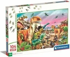 Clementoni PUZZLE Země dinosaurů / 104 dílků / od 6 let