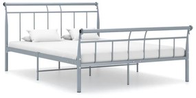 Rám postele šedý kov 140 x 200 cm,  325041 HangarStore.cz