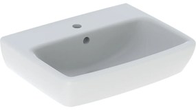 Geberit Selnova Square - Umývátko 450x350 mm, s přepadem, otvor pro baterii, bílá 500.322.01.7