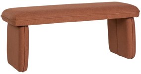 Červená látková lavice Hübsch Mellow 100 cm