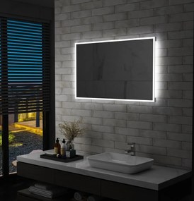vidaXL Koupelnové nástěnné zrcadlo s LED osvětlením 100 x 60 cm [144728]