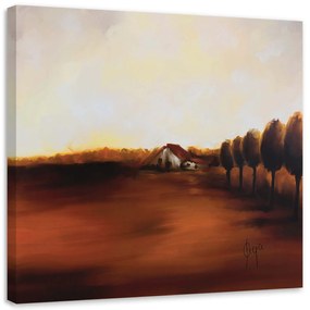 Gario Obraz na plátně Pohled na letní krajinu Rozměry: 30 x 30 cm