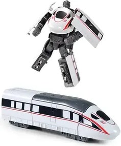 RAPPA Kovový robot rozložitelný rychlovlak bílá / od 3 let
