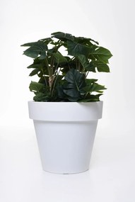 Květináč LEVANTA, plast, výška 43 cm, bílý