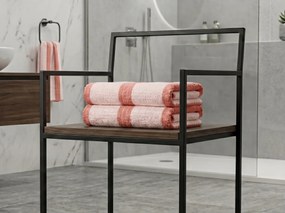 Rychleschnoucí osuška VELMORA 70x140 cm růžová, 100% mikrovlákno