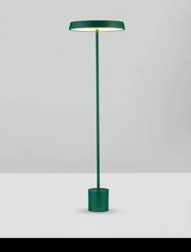 LED zeleno-černá stojací lampa Vetro