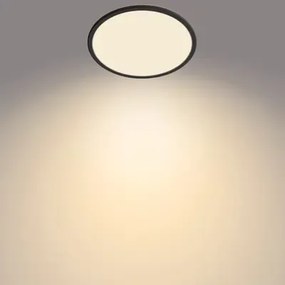 Philips Superslim CL550 18W černá / Koupelnové přisazené LED svítidlo