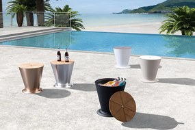 Zahradní stolek HIGOLD - ICOO BLACK / WHITE - Skladem