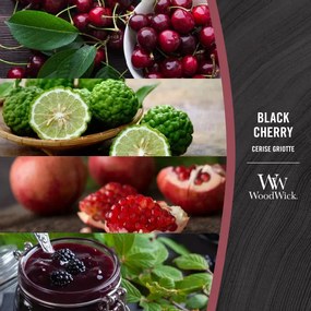 WoodWick – svíčka Black Cherry (Černá třešeň) Velikost: velká 609 g