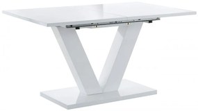 Danish style Rozkládací jídelní stůl Alle, 140 cm, bílá