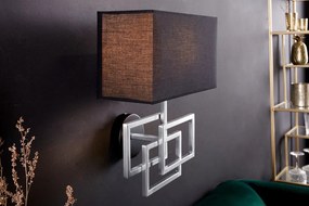 Designová nástěnná lampa Calanthe stříbrná
