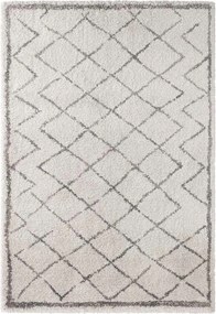 Koberec shaggy Mint Rugs krémově šedý 120 x 170 cm