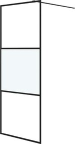 Sprchová zástěna walk-in 80 x 195 cm napůl mléčné ESG sklo 152105