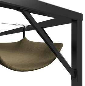 vidaXL Marketos Zahradní altán se zatahovací střechou 3 x 3 m taupe 180 g/m²