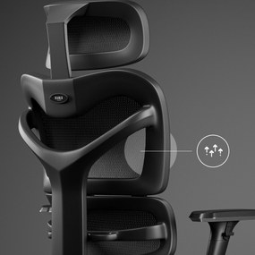 Kancelářská ergonomická židle Diablo V-Commander: černo-šedá Diablochairs