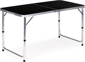 Skládací turistický stůl Veloca 120x60 cm černý