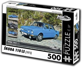 Puzzle retro-auta puzzle č. 37 škoda 110 ls (1975) 500 dílků