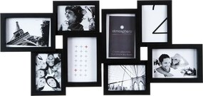 Rámeček pro 8 fotek, fotorámeček, rámeček na fotky  barva černá