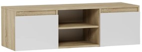 Moderní bezúchytkový TV stolek MODERN 120 cm - různá barevná provedení sonoma mix bílá