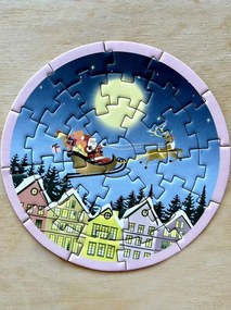Mini puzzle Santa and Rudolph 31 dílků ViSSEVASSE