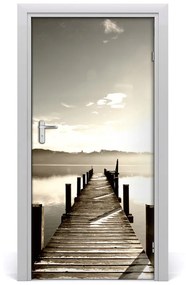 Fototapeta samolepící na dveře dřevěné molo 85x205 cm