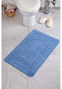 Modrá koupelnová předložka 50x70 cm Ethnic – Foutastic