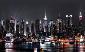 Postershop Fototapeta vliesová: Noční New York (2) - 184x254 cm