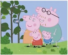 DINO Dřevěné kostky Peppa Pig Veselý den / 20 kostek / od 3 let