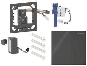 Geberit - Elektronické ovládání splachování pisoárů typ 40, bateriové napájení, Bluetooth, sklo/černá 116.237.SJ.1