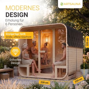 Artsauna Venkovní sauna Cube Fjora XL
