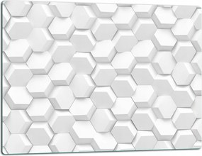 Skleněná Deska Na Krájení 52x40 Deska Bílá Tvrzené Sklo 7v1