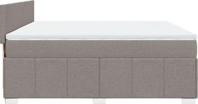 Box spring postel s matrací taupe 180x200 cm textil 3289444