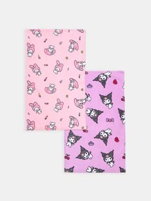 Sinsay - Ručníky Hello Kitty 2 kusy - fialová