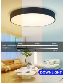Immax NEO 07203L-LED Stmívatelné stropní svítidlo RONDATE 65W/230V Tuya černá+DO