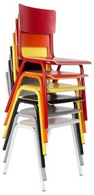 Šedé jídelní židle v sadě 4 ks Back to school – Zuiver