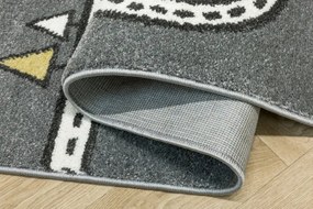 Dětský koberec Lima C263A světle šedý / krémový