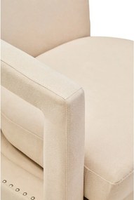 Béžové otočné sametové křeslo Hestia – Premier Housewares