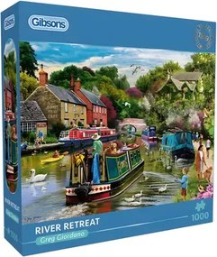 GIBSONS Puzzle Odpočinek u řeky / 1000 dílků
