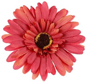 Gerbera, barva oranžová. Květina umělá vazbová.  Cena za balení 12 ks - KUM3421-TER