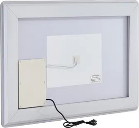LED koupelnové zrcadlo 3 barevné nástěnné toaletní zrcátko proti zamlžování 70 ×