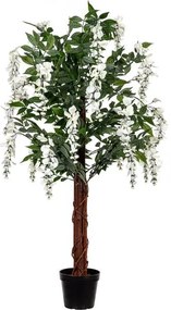 PLANTASIA 91594 Umělý strom, 120 cm, Wisteria krémová