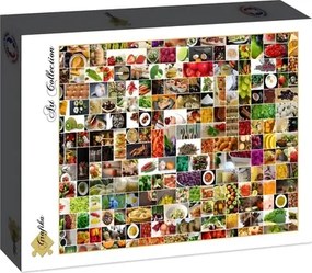 GRAFIKA Puzzle Koláž: Kuchyně v barvách / 1500 dílků / 85 x 61 cm